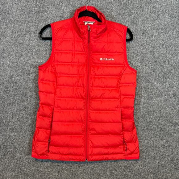 Columbia | Jackets & Coats | Columbia Vest Womens Small Red Duck Down ...